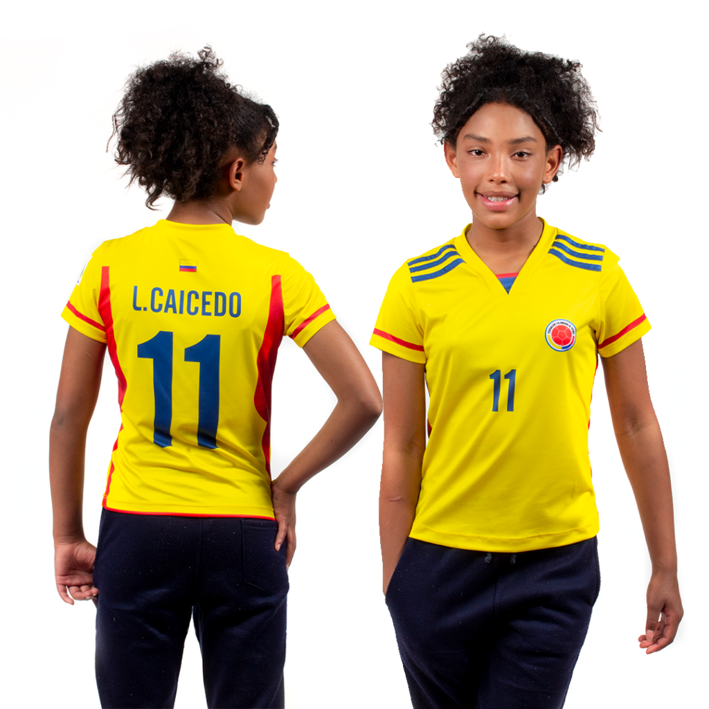 Camiseta Selección Colombia Amarilla – Niña – Atipic